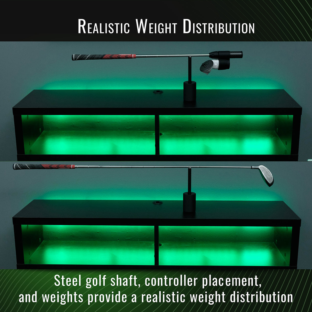 DriVR Elite Chrome - Stepped Steel Weighted Golf Club - Compatible wit ...