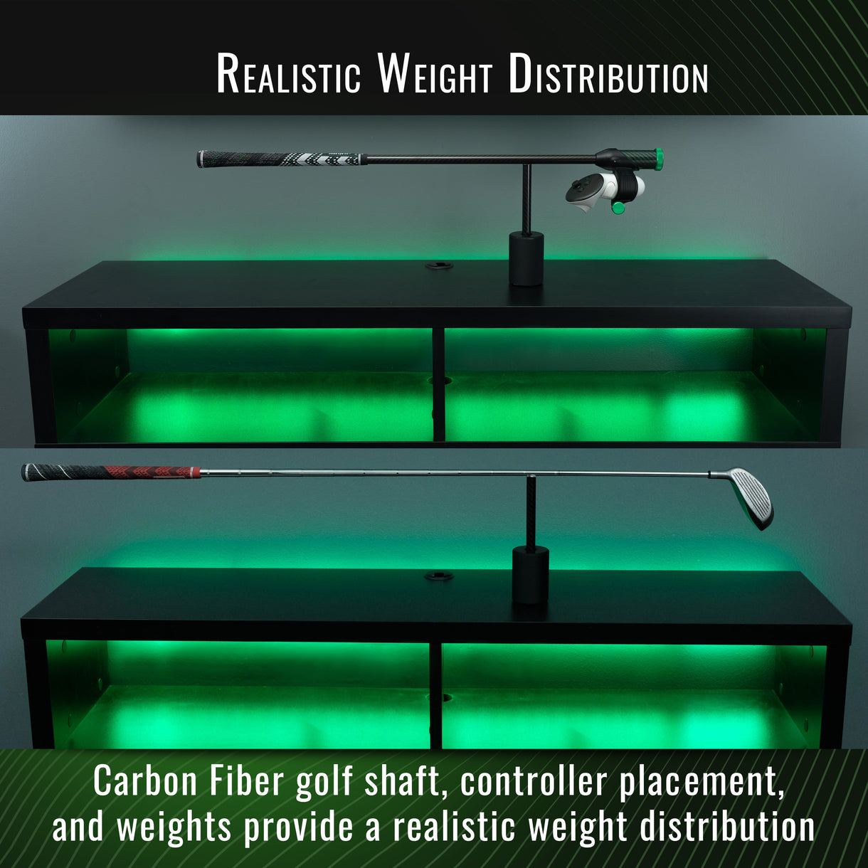 DriVR Elite - Adjustable VR Weighted Golf Club Handle Accessory - Comp ...