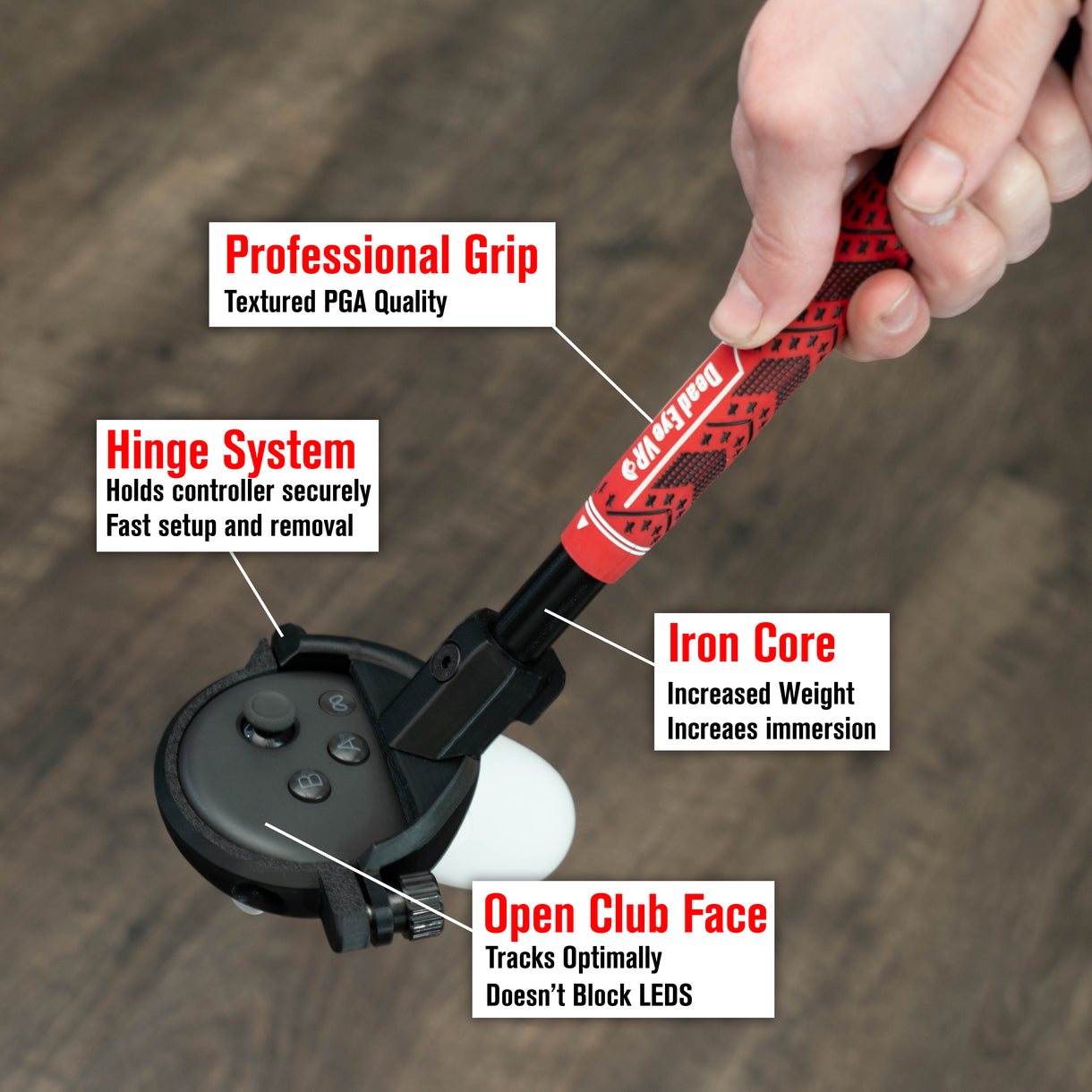 DriVR - VR Golf Club Handle Accessory - Quest 3/3s - Pro – DeadEyeVR
