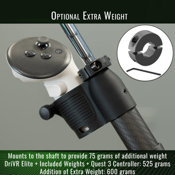 DriVR Elite Chrome - Stepped Steel Weighted Golf Club - Compatible wit ...