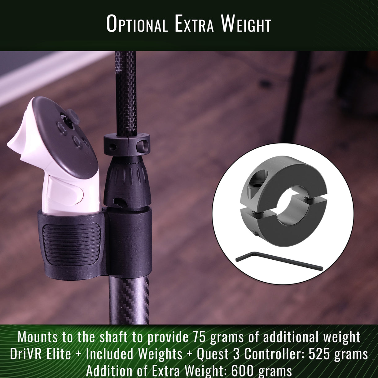 DriVR Elite Chrome - Stepped Steel Weighted Golf Club - Compatible wit ...