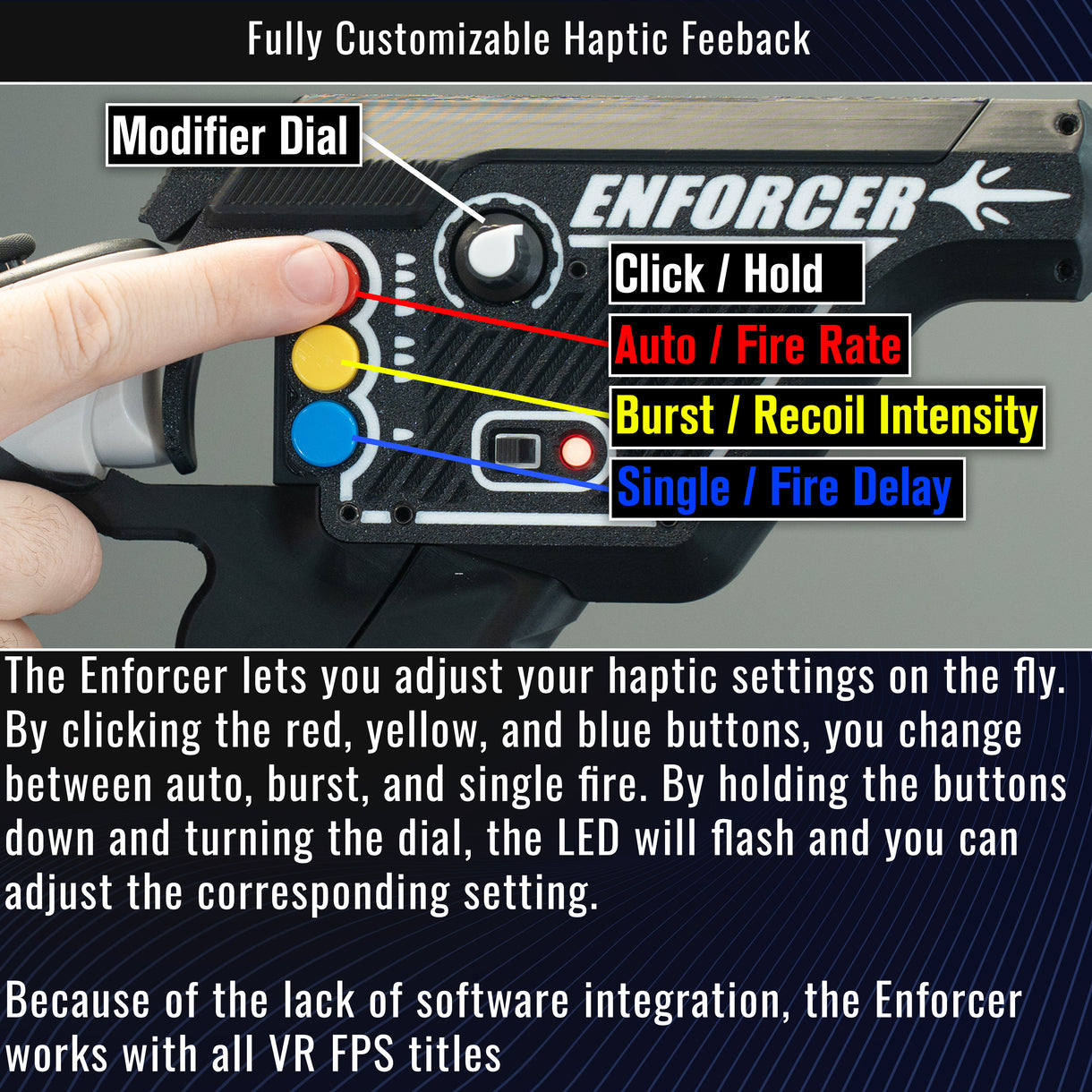 Enforcer Haptic Rifle Stock - Haptic Rifle Stock and Pistol Accessory ...