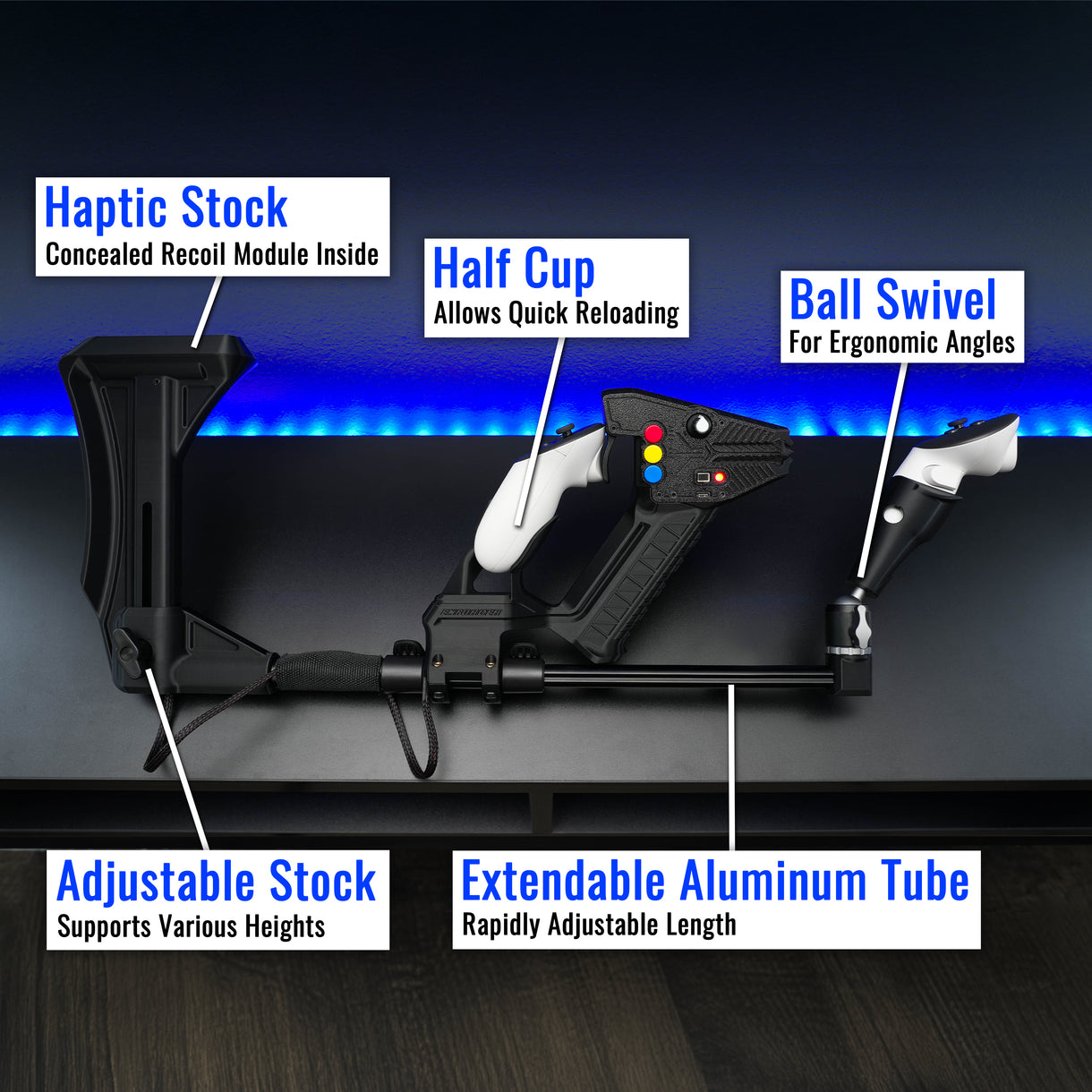 Enforcer Revolt - Haptic Rifle Stock with Force Feedback for Quest VR ...